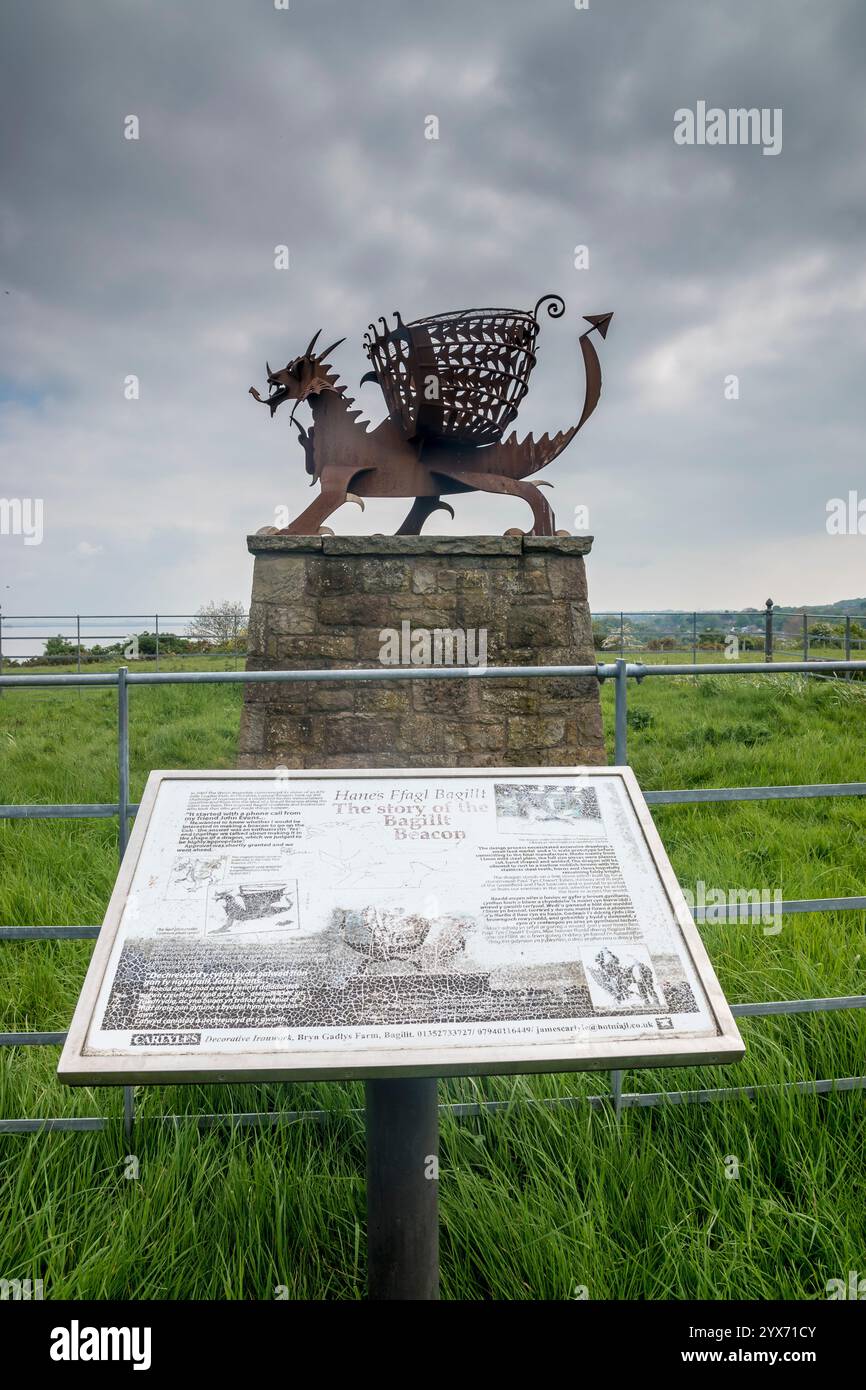 The Bagillt Jubilee Beacon at Bettisfield Colliery historical 1872 ...