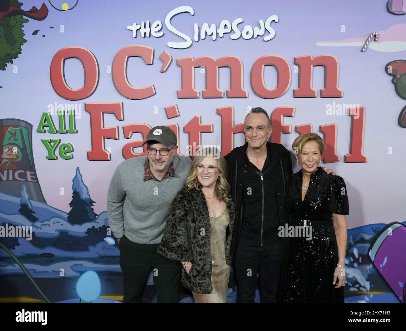 Los Angeles, USA. 13th Dec, 2024. (L-R) Matt Selman, Nancy Cartwright ...