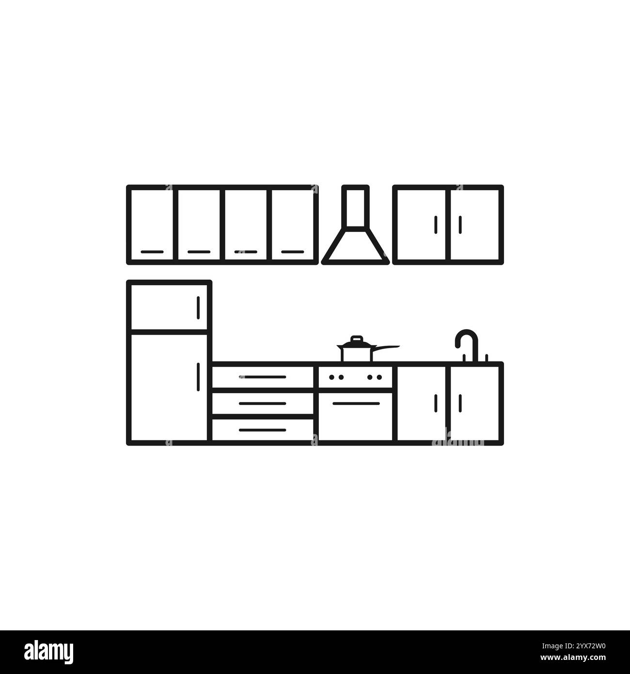Minimalist house outline icon Cut Out Stock Images & Pictures - Alamy