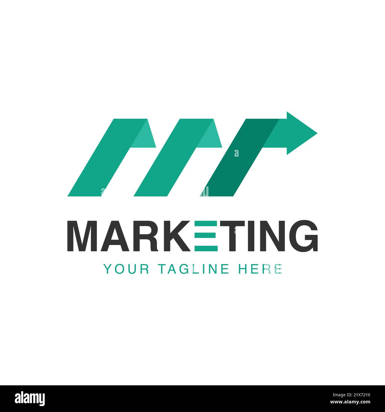 letter M trade marketing logo design vector. with initial M as chart ...