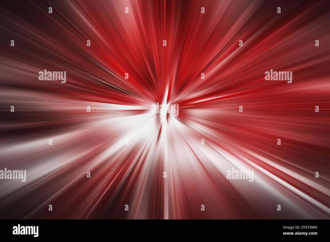 An abstract background dominated by shades of red and white, with a radial blur effect creating ...