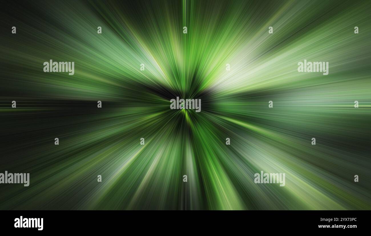 An abstract background of green and white light, creating a sense of ...