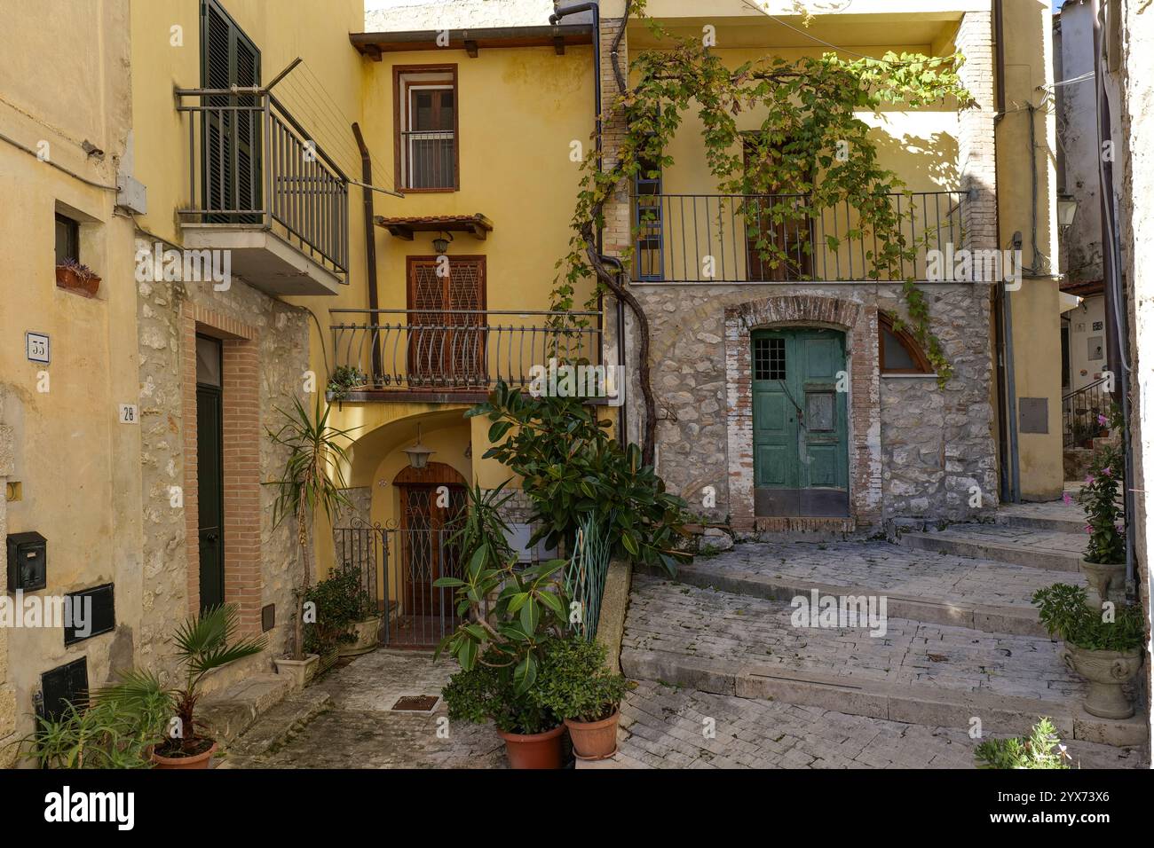 An old house among the alleys of Maranola, a small medieval town in the ...