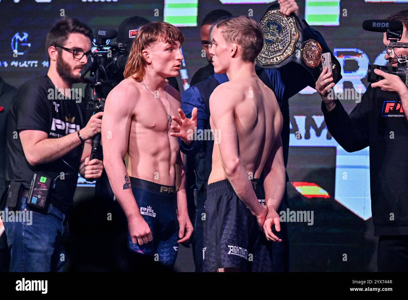 Lyon, France. 13th Dec, 2024. Lewis McGrillen, Alexander Luster ...