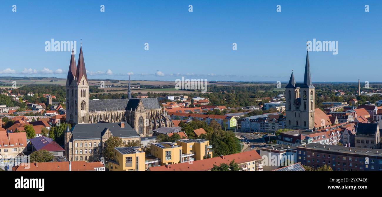Aerial view of Halberstadt in Germany Stock Photo - Alamy