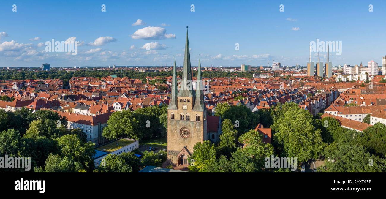 Aerial view of Linden district in Hannover, Germany Stock Photo - Alamy