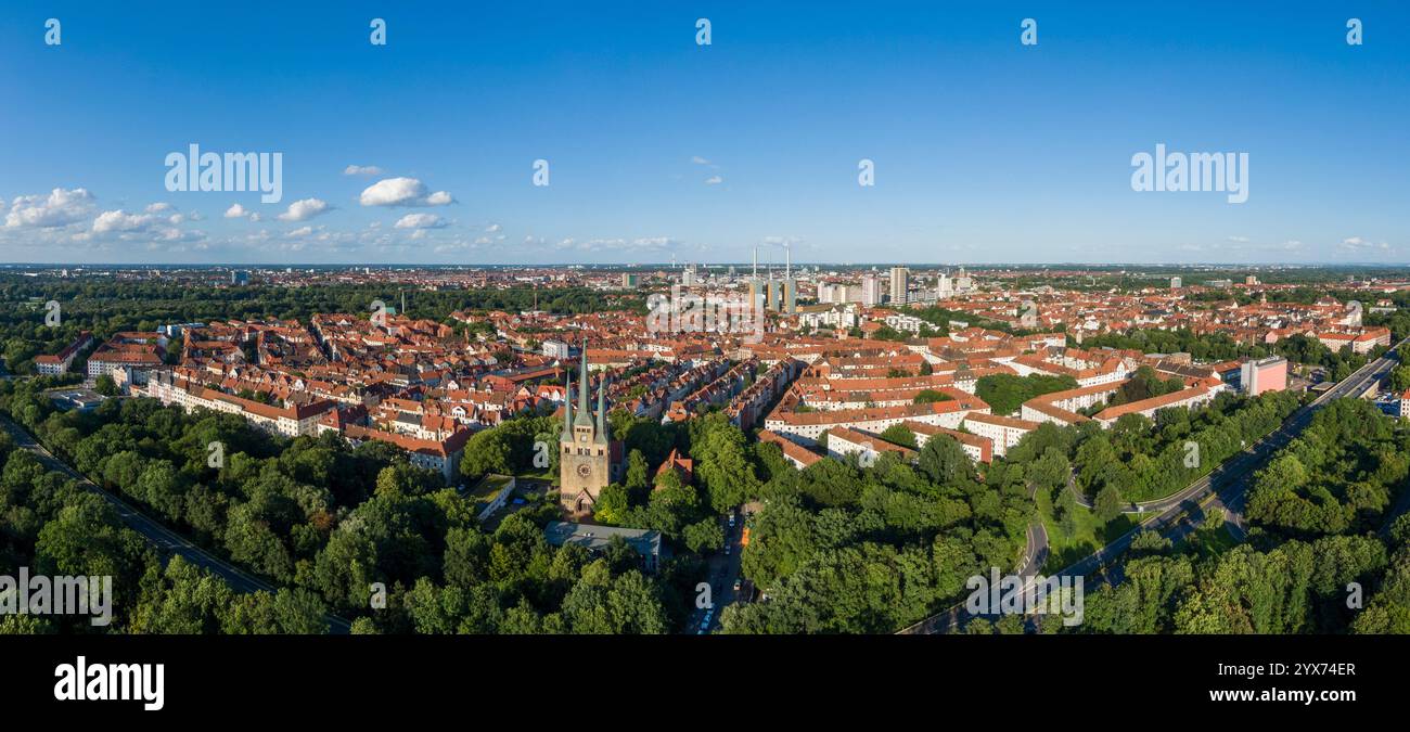 Aerial view of Linden district in Hannover, Germany Stock Photo - Alamy