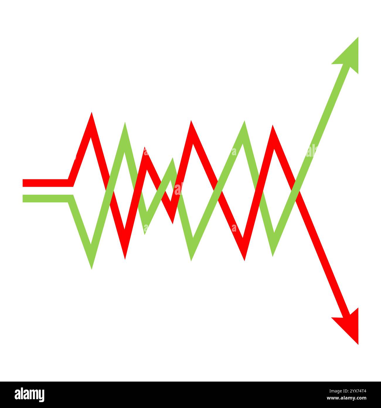 Market volatility icon, lines trend graph, chart data analysis Stock ...
