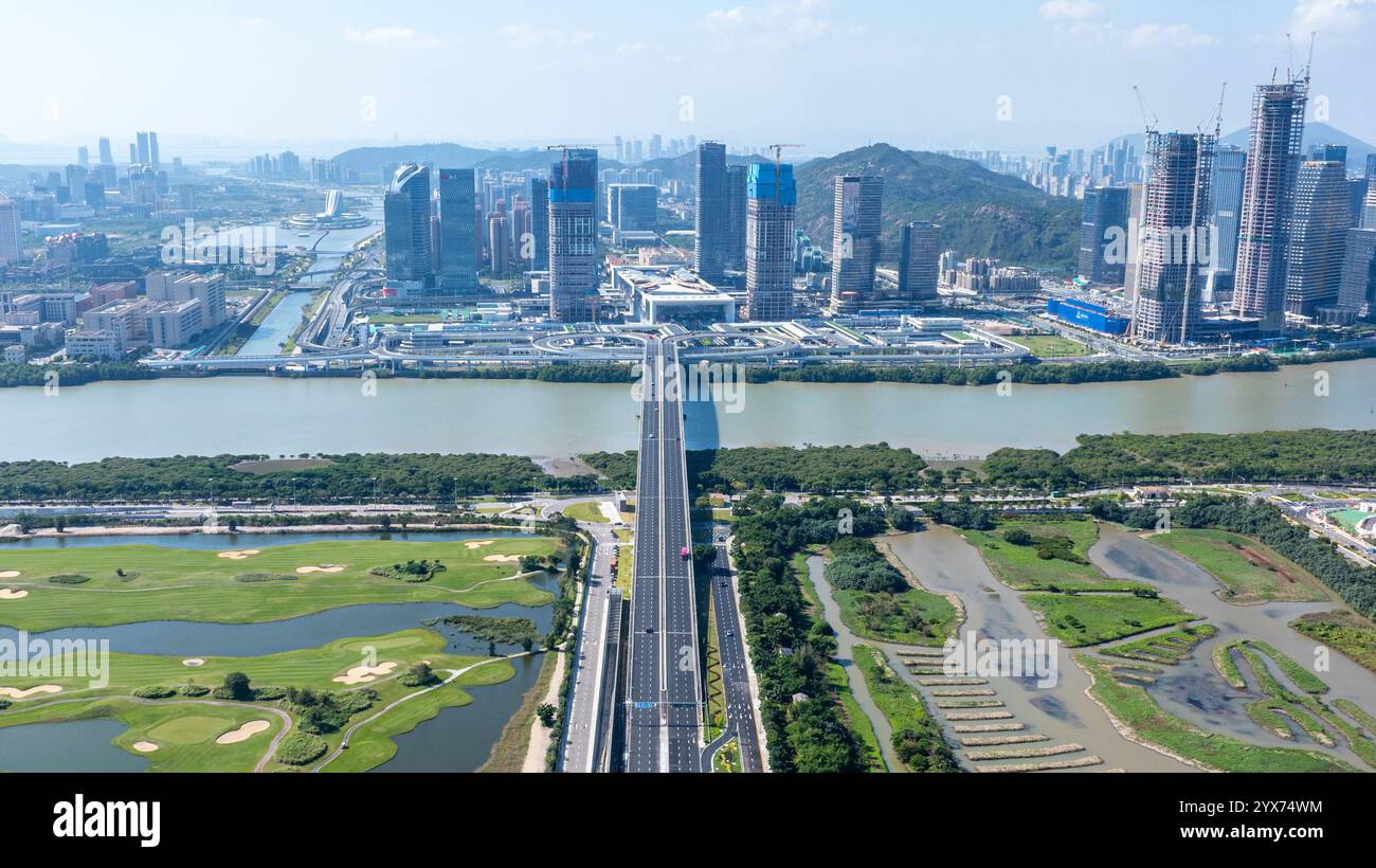 Macao. 4th Dec, 2024. An aerial drone photo taken on Dec. 4, 2024 shows ...