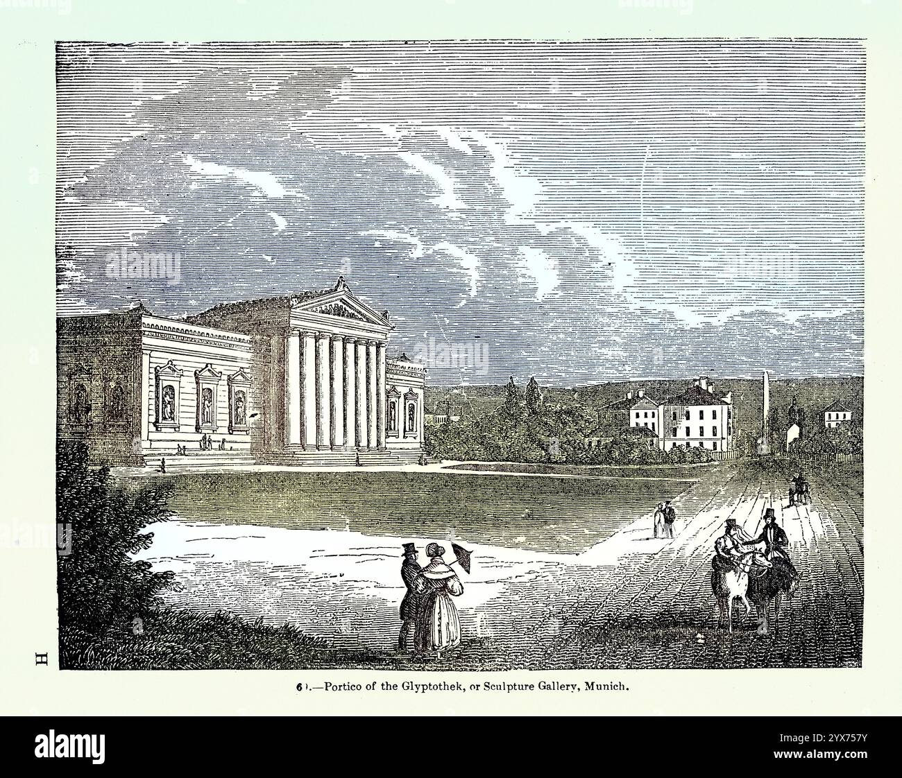The Glyptothek, or sculpture Gallery, Munich, Germany, commissioned by ...