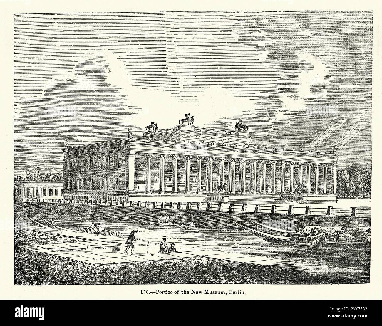 History of Architecture, Portico of the New Museum, Berlin, Germany ...