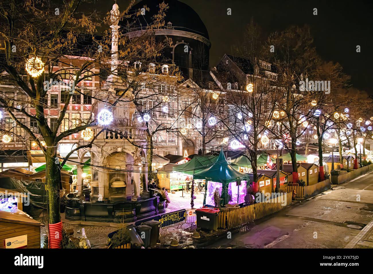 Village de Noel in Liege 2024, Belgium. New Year 2025, Liège Christmas ...