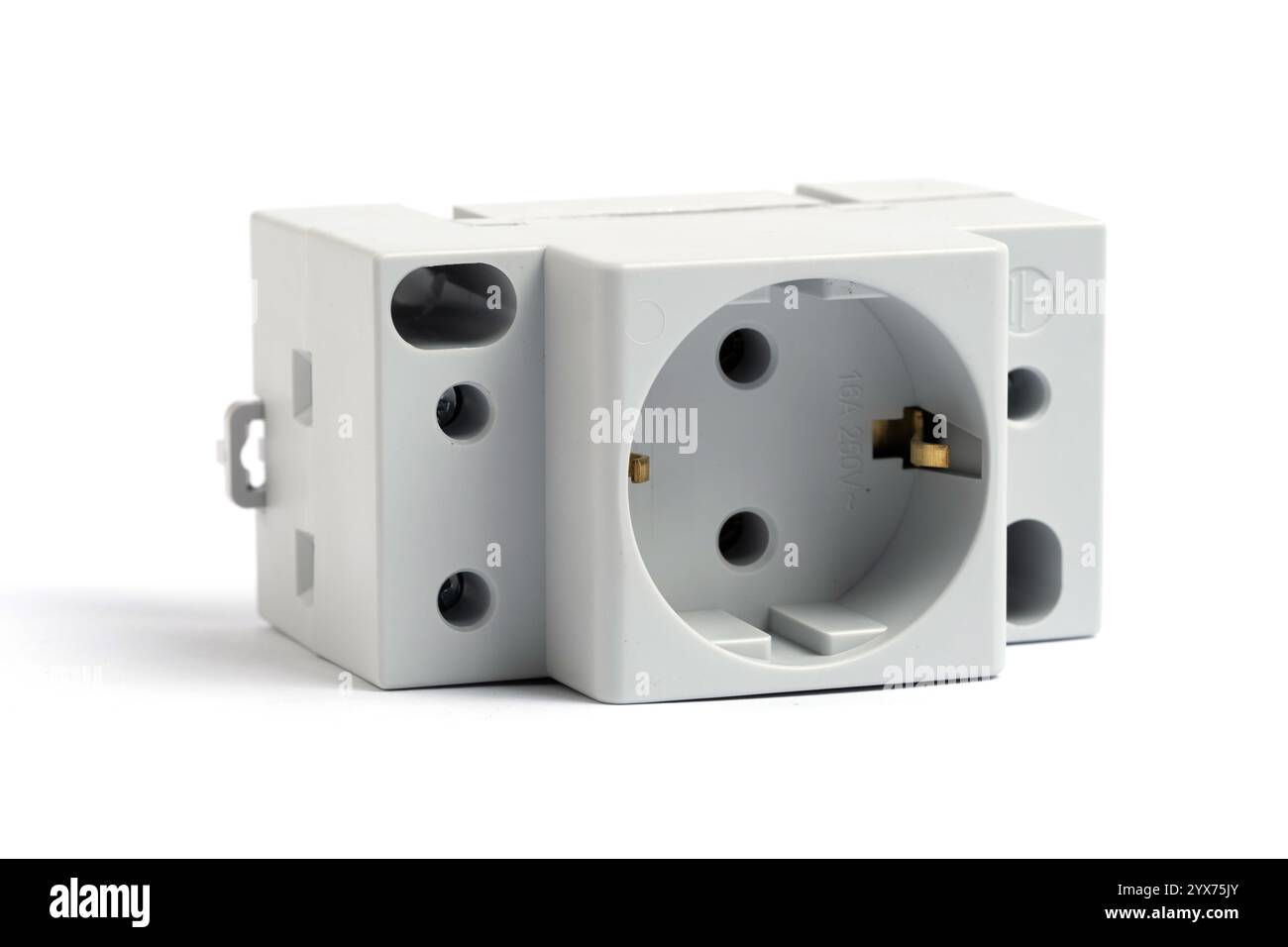 Power outlet isolated on white background. Electrical outlet for ...