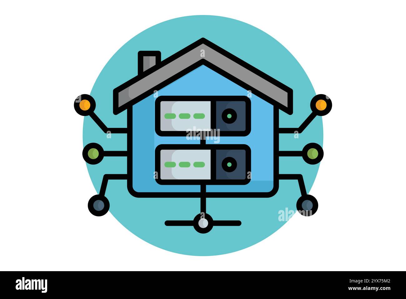 Data warehouse icon. colored outline icon style. icon related to IT ...