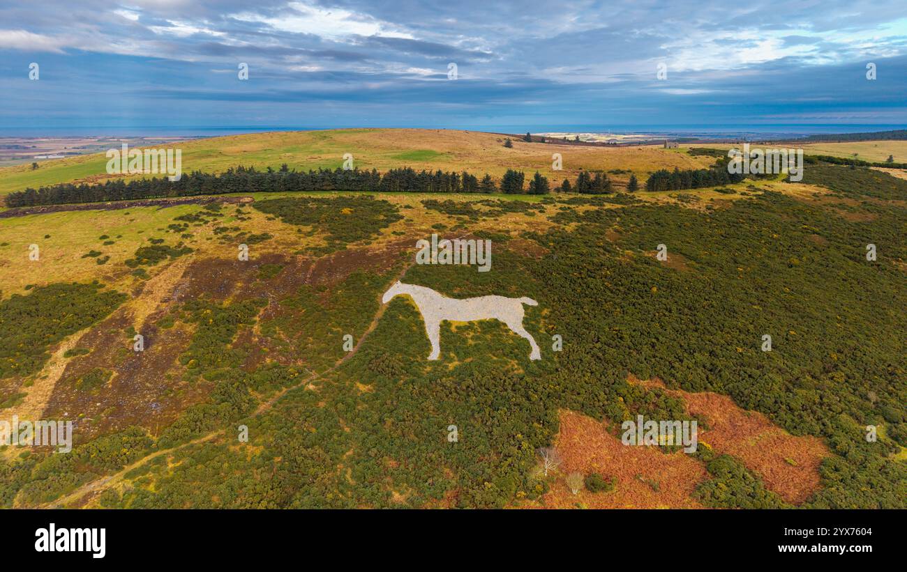 Strichen Aberdeenshire Scotland a White Horse on Mormond Hill a ...