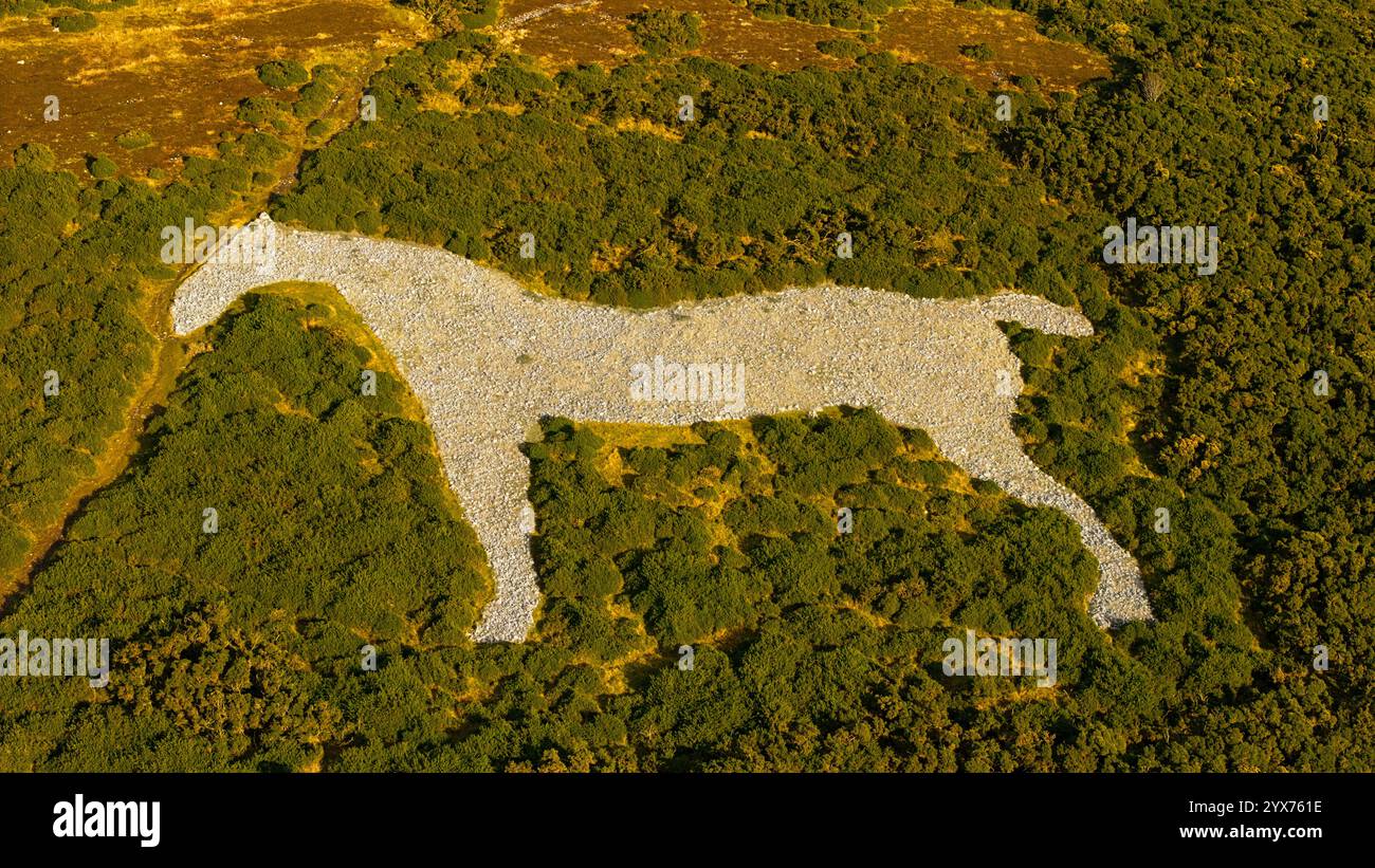Strichen Aberdeenshire Scotland a White Horse on Mormond Hill memorial ...