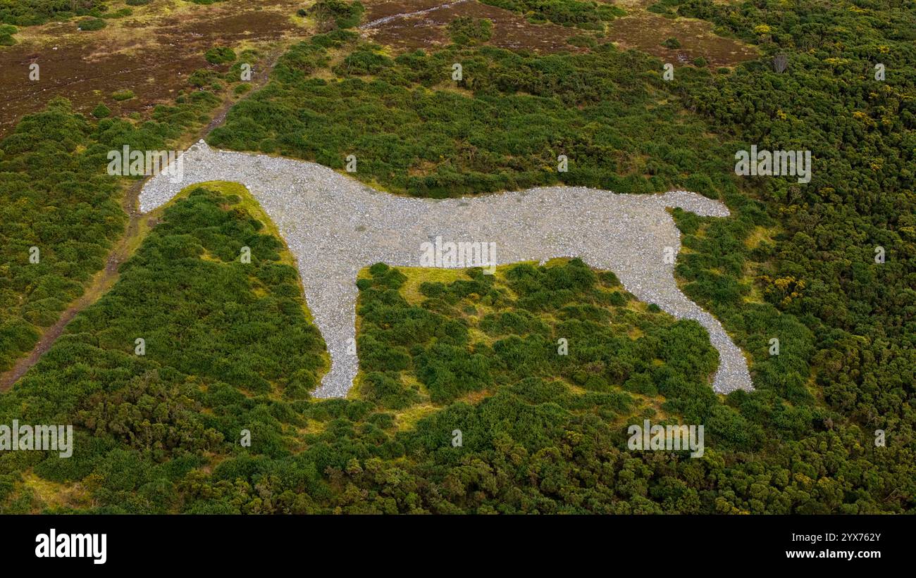 Strichen Aberdeenshire Scotland the White Horse on Mormond Hill a ...