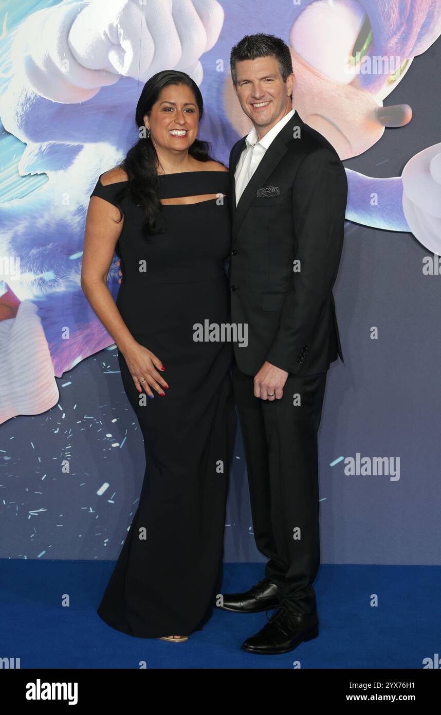 Jeff Fowler and Joanna Fowler attend the "Sonic The Hedgehog 3" UK ...