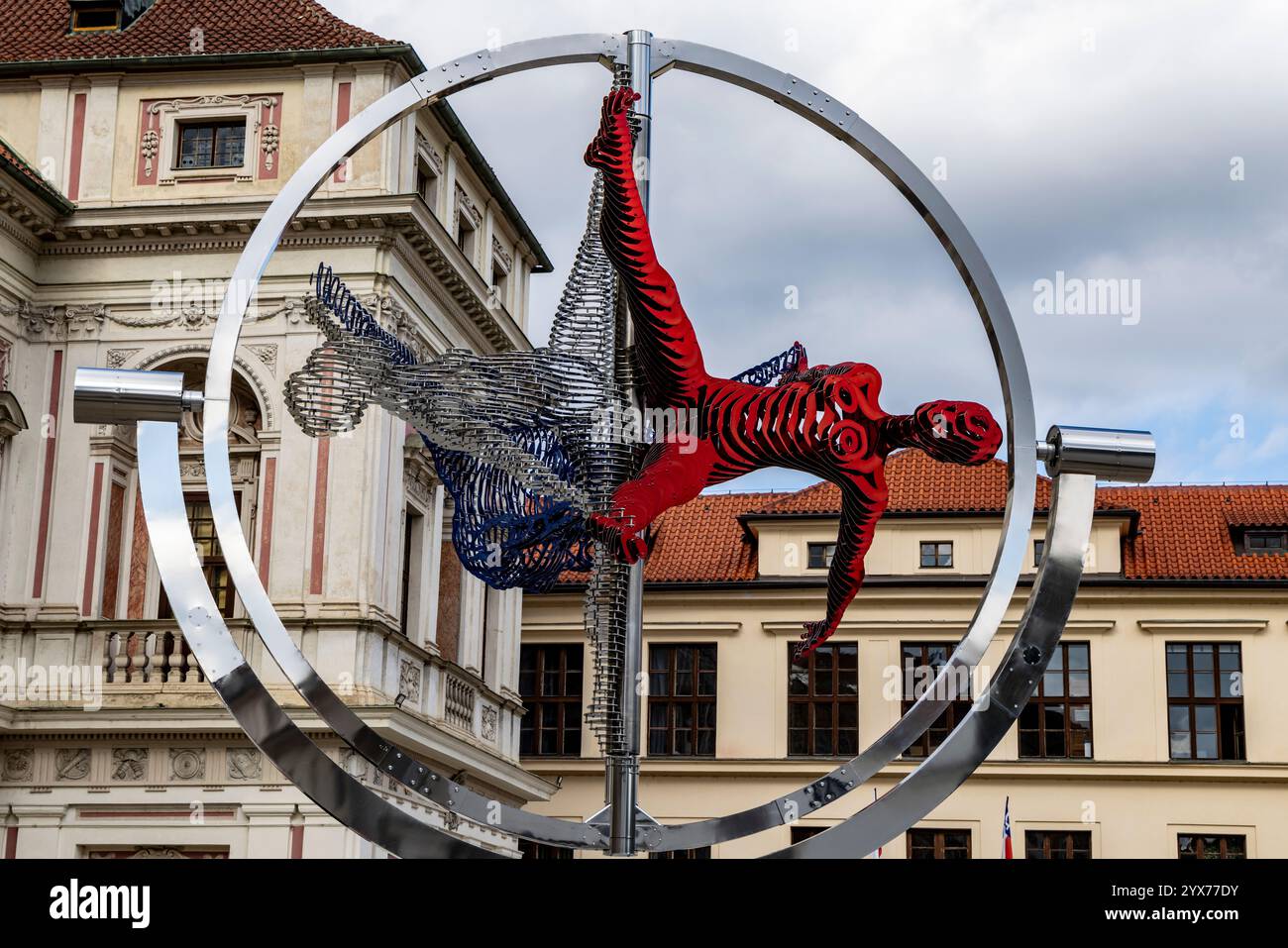 Almost 10 metre tall dynamic sculpture by David Cerny pays tribute to ...