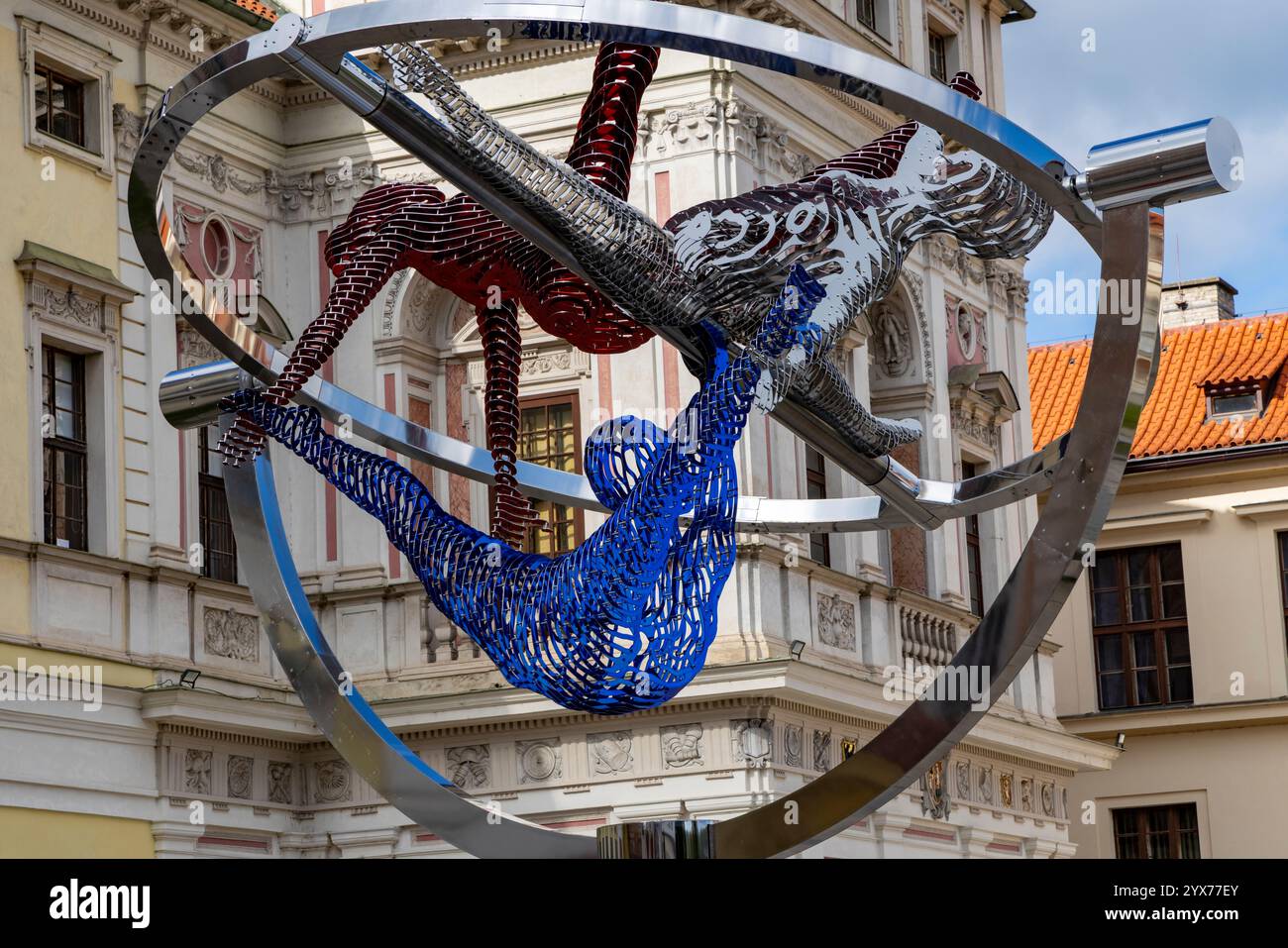 Almost 10 metre tall dynamic sculpture by David Cerny pays tribute to ...