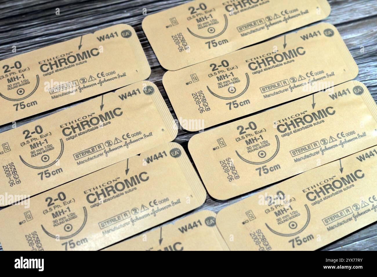Cairo, Egypt, October 13 2024: ETHICON Chromic surgical gut sutures ...