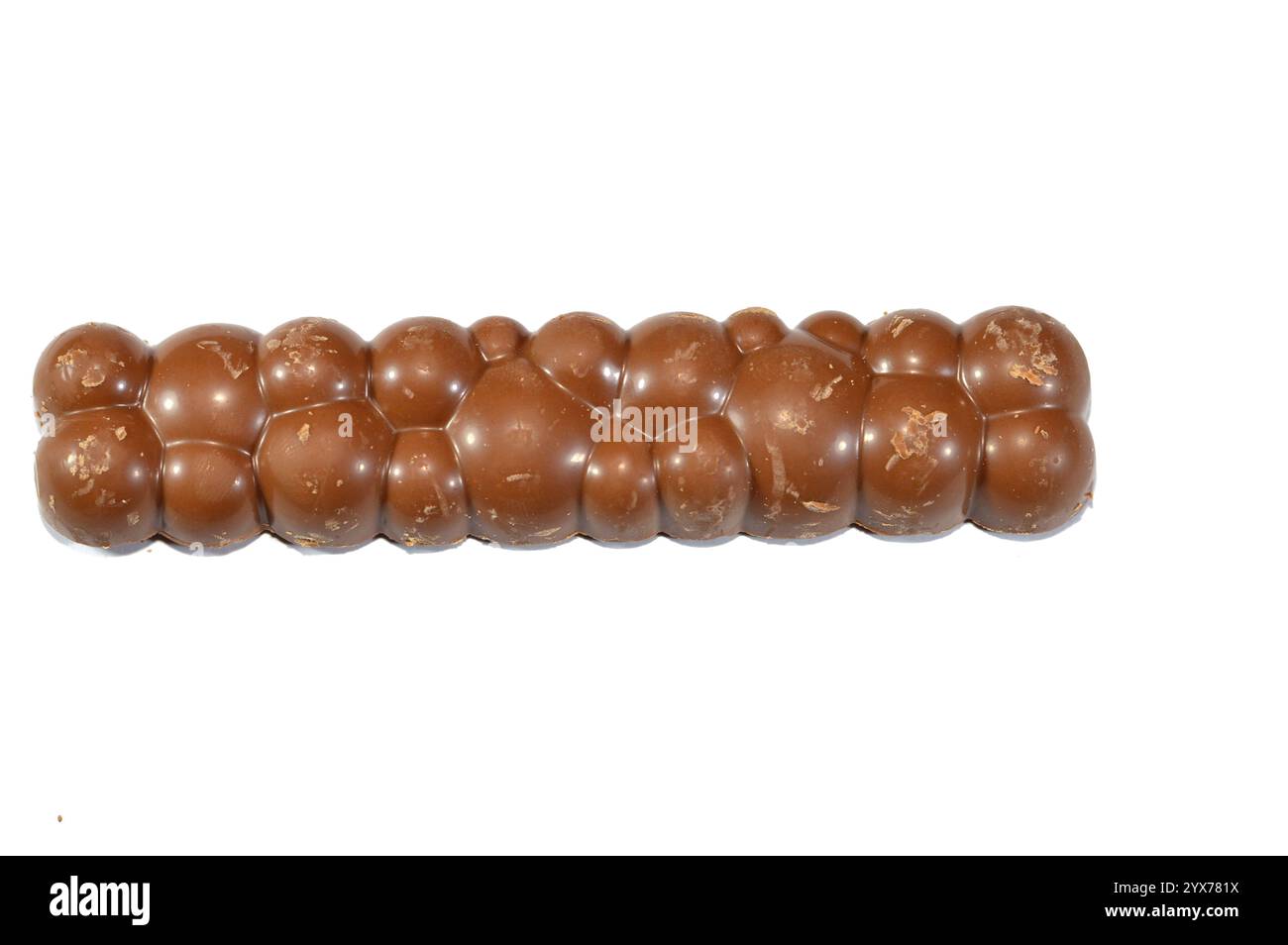 A bar of chocolate with chocolate bubbles, a milk chocolate, Smooth ...