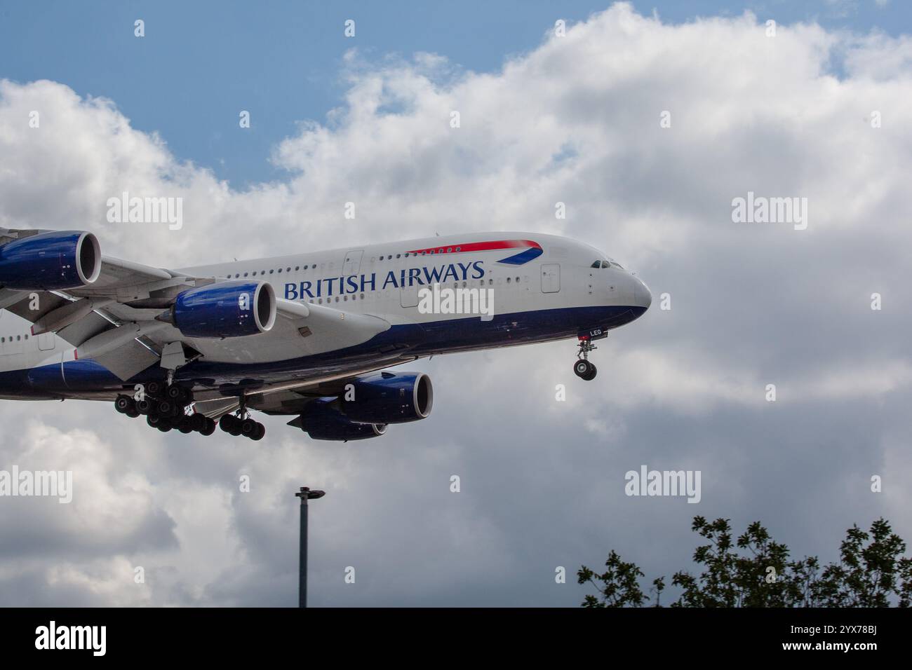 G-XLEG Airbus A380 British Airways Stock Photo - Alamy