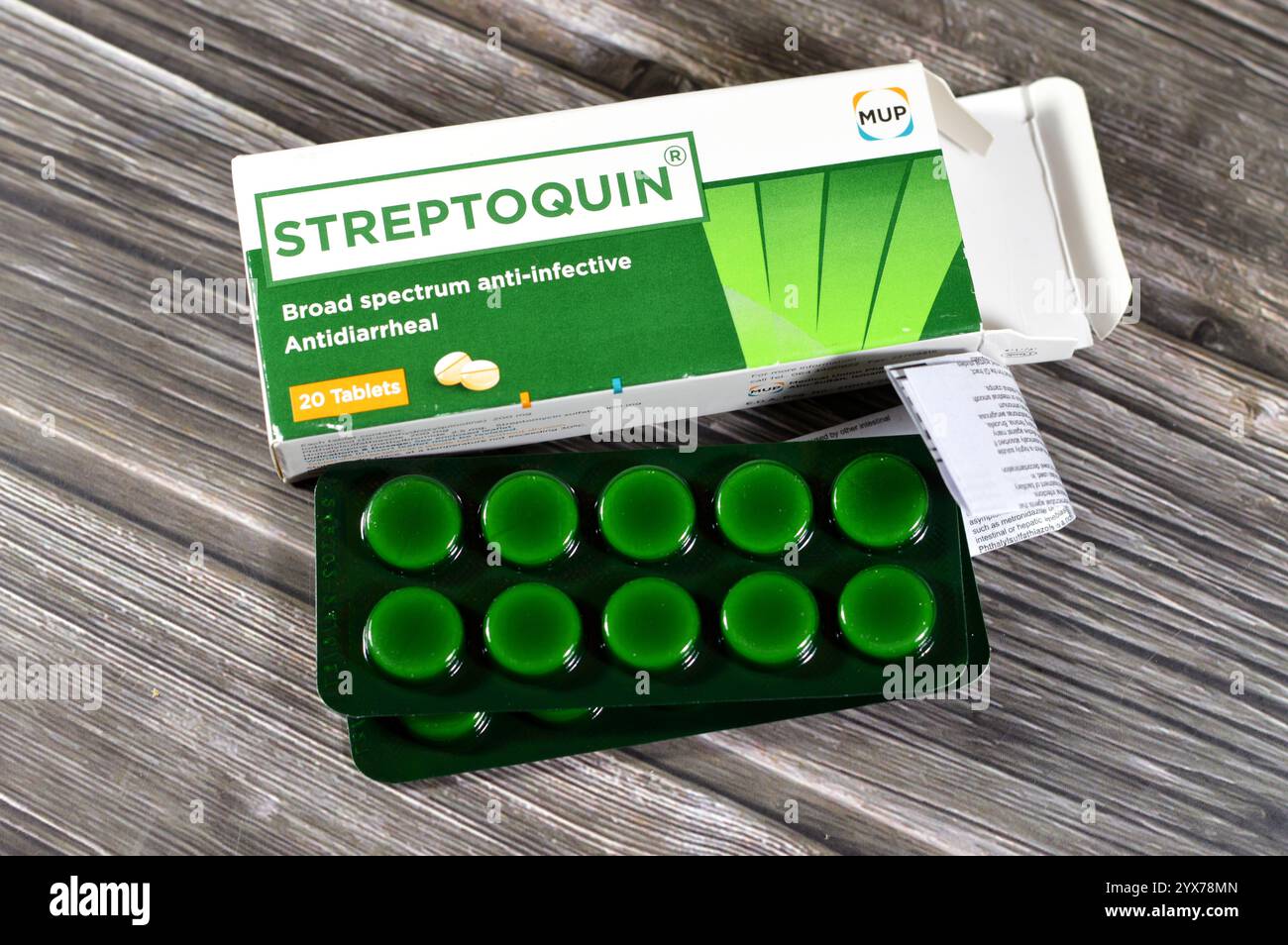 Cairo, Egypt, November 27 2024: Streptoquin Tablets, effective ...