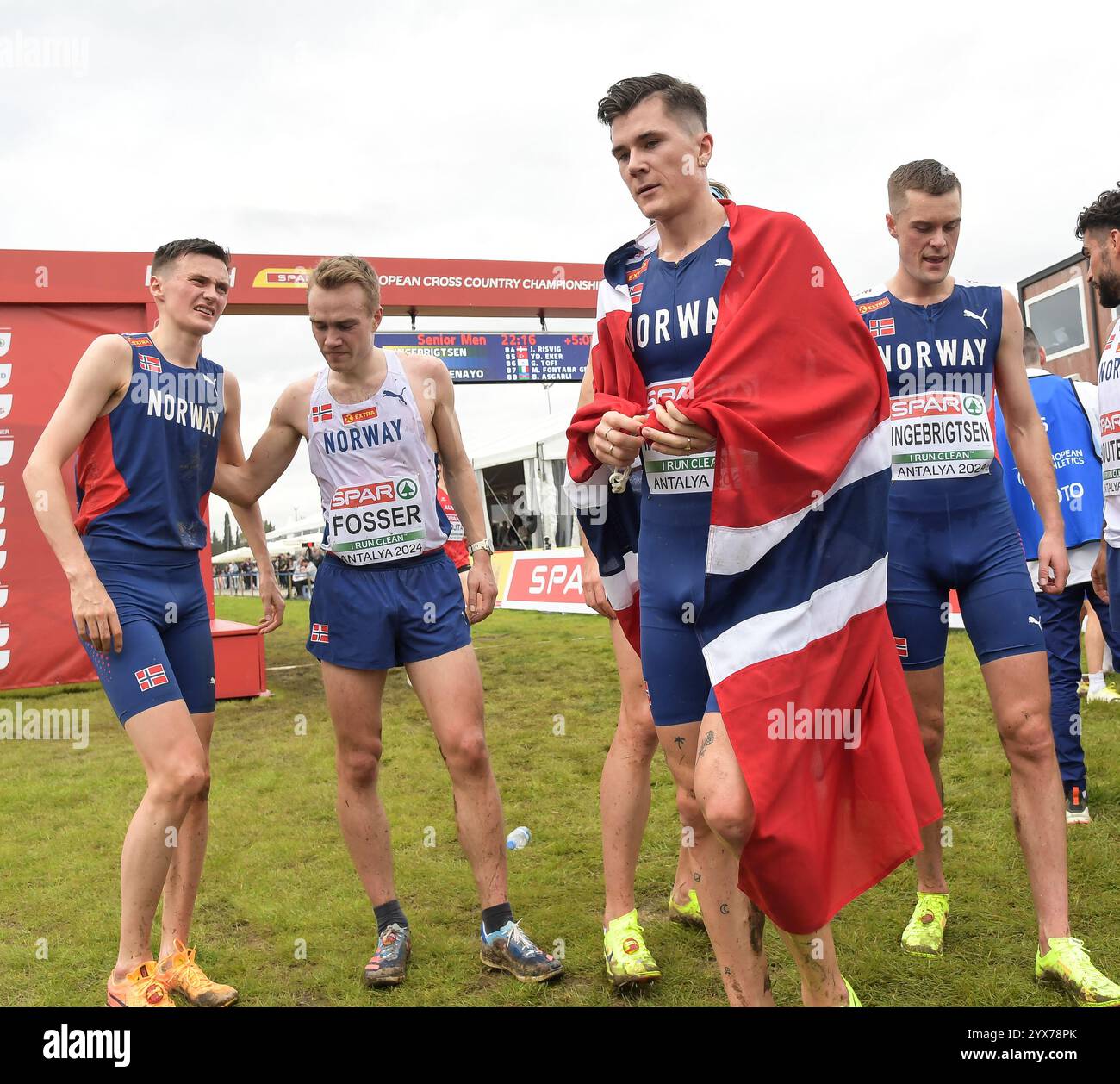 Jakob Ingebrigtsen of Norway senior men’s race at the SPAR European ...