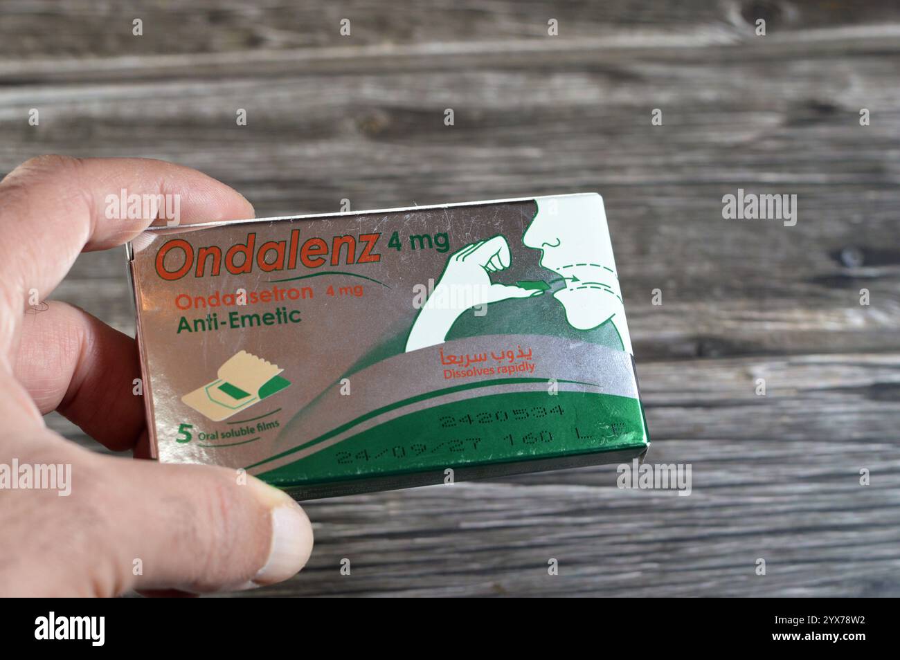 Cairo, Egypt, November 23 2024: Ondalenz Ondansetron oral soluble film ...