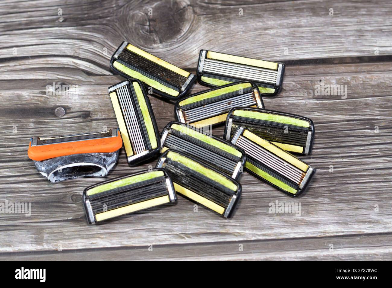 used blade razor system with trimmer, new ones give smooth shaving with ...