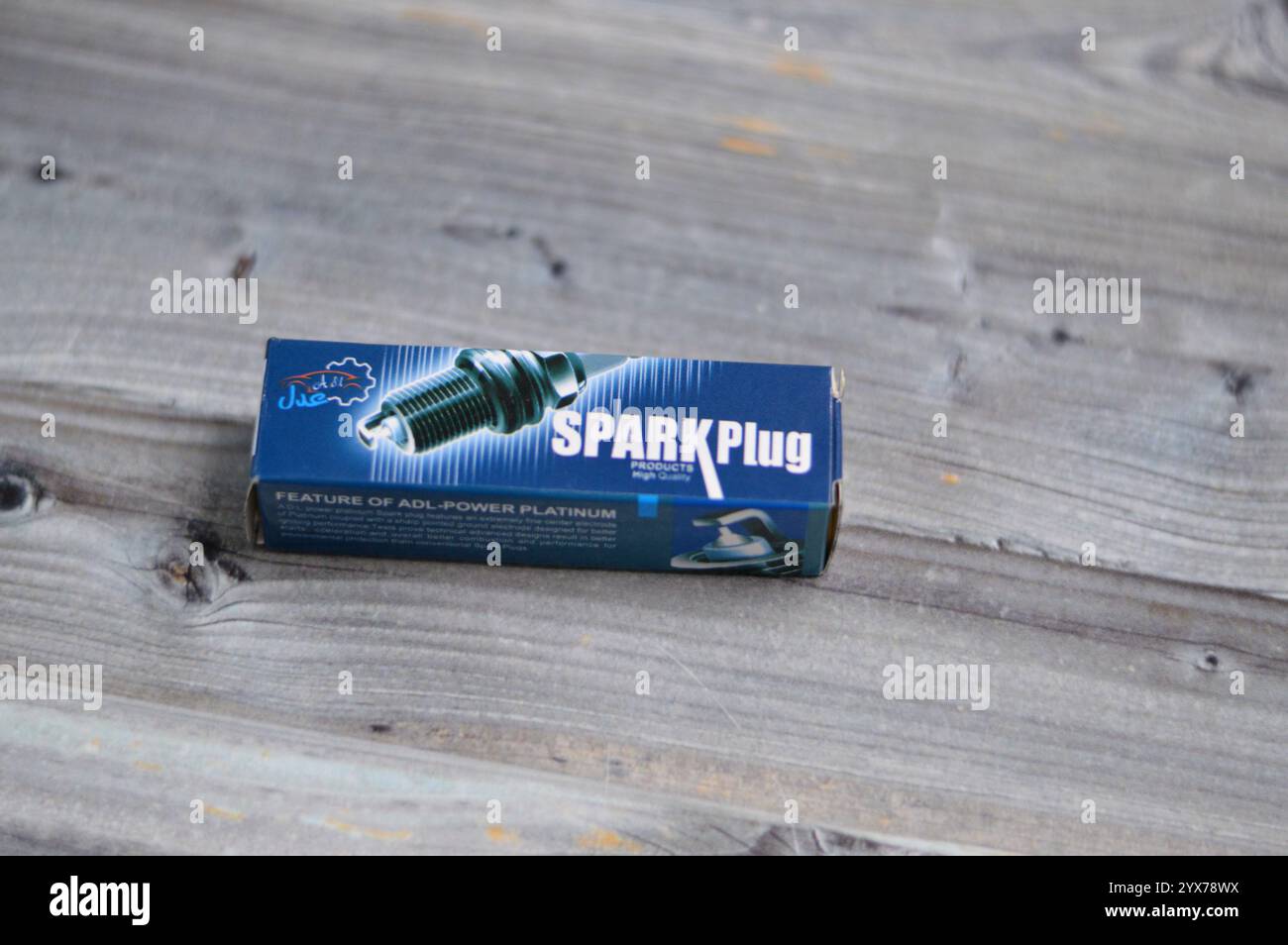 Cairo, Egypt, October 29 2024: New spark plug, a device that deliver electric current from ...