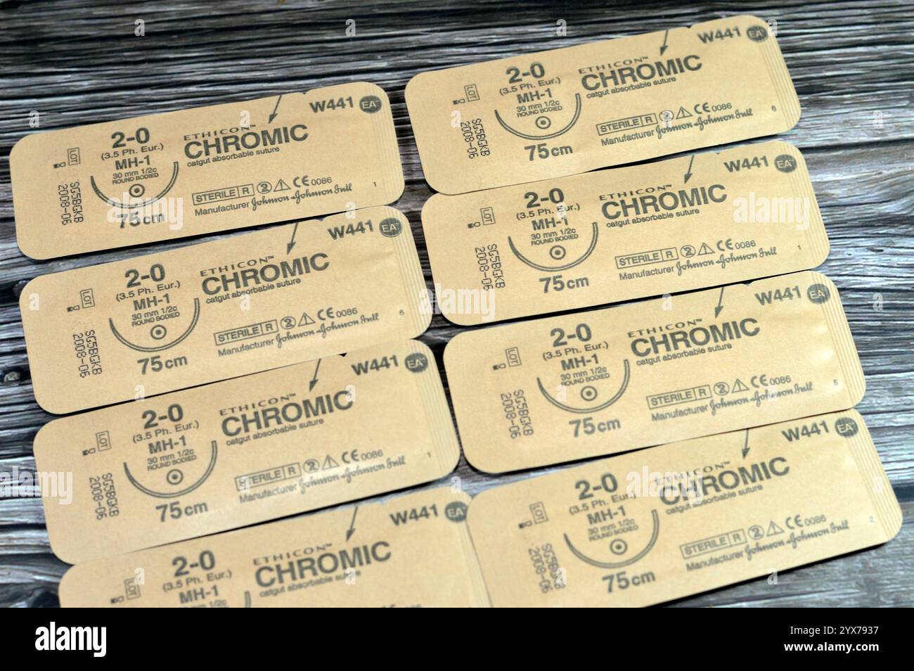 Cairo, Egypt, October 13 2024: ETHICON Chromic surgical gut sutures ...