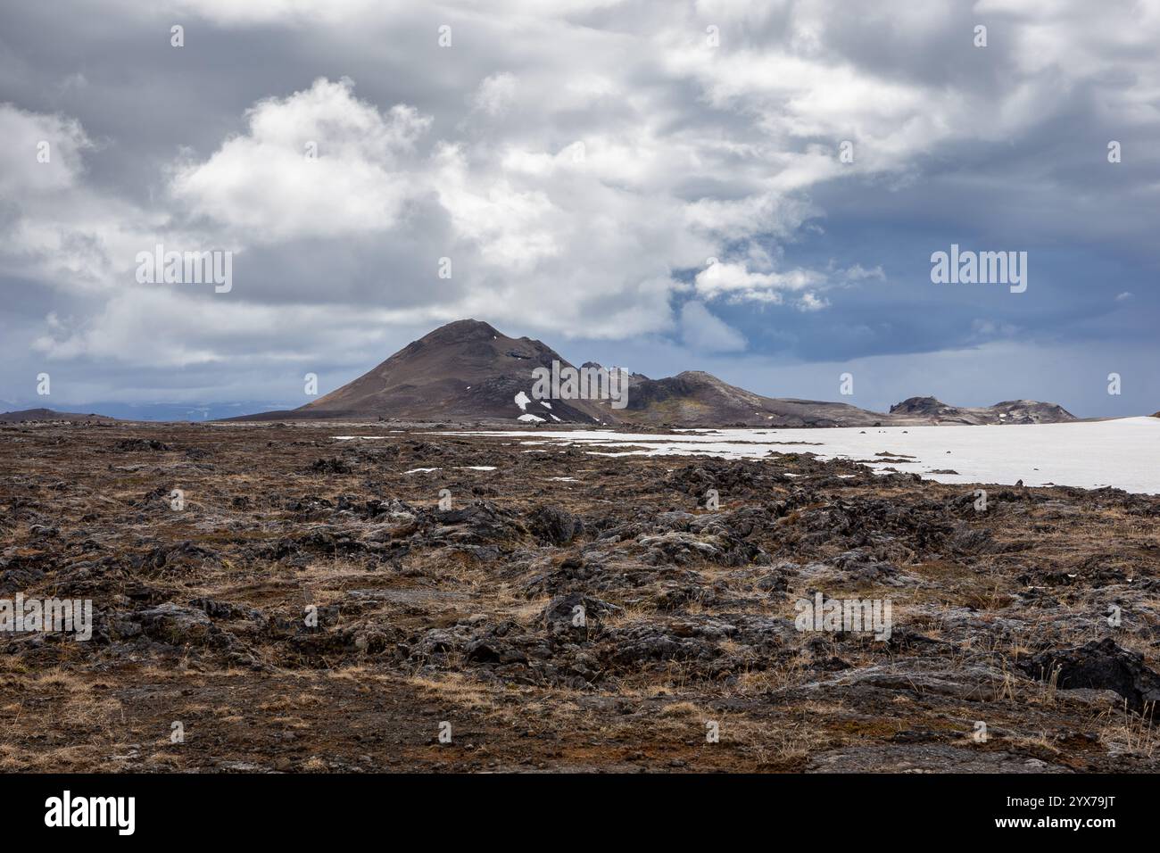 Volcanic landscape of Leirhnjukur, volcano, Myvatn Geothermal Area in ...