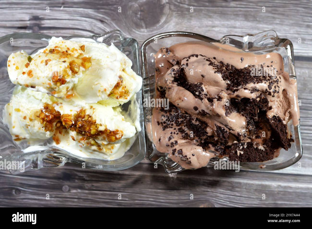 Assorted Ice cream, Mistika Mastic Pistachio ice cream flavored with ...