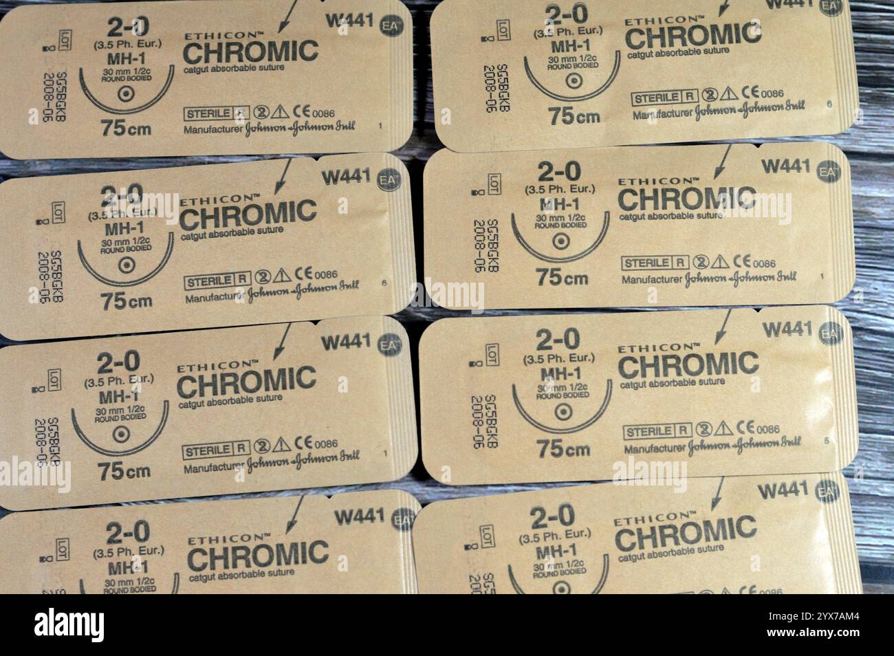Cairo, Egypt, October 13 2024: ETHICON Chromic surgical gut sutures ...
