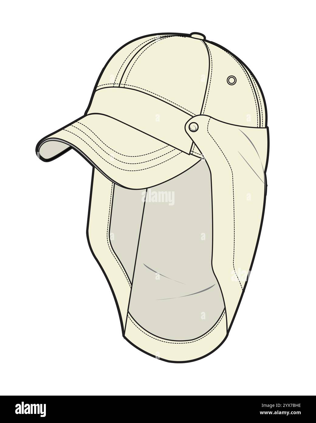 Neck flap cap hi-res stock photography and images - Alamy