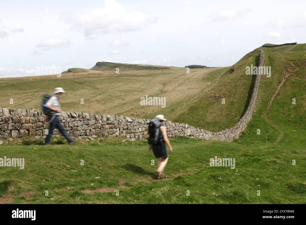 A sight of The Hadrian's Wall. Hadrian's Wall weaves history and nature ...