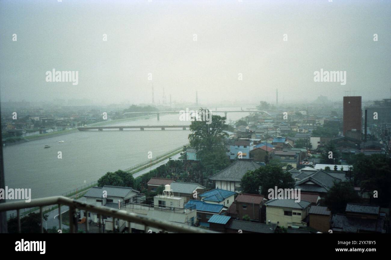Vintage high angle photo of Adachi City, Tokyo, Japan - September 1982 ...