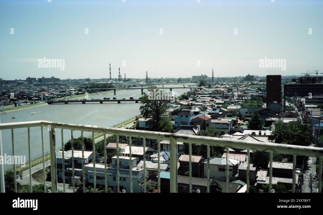 Vintage high angle photo of Adachi City, Tokyo, Japan - September 1982 ...