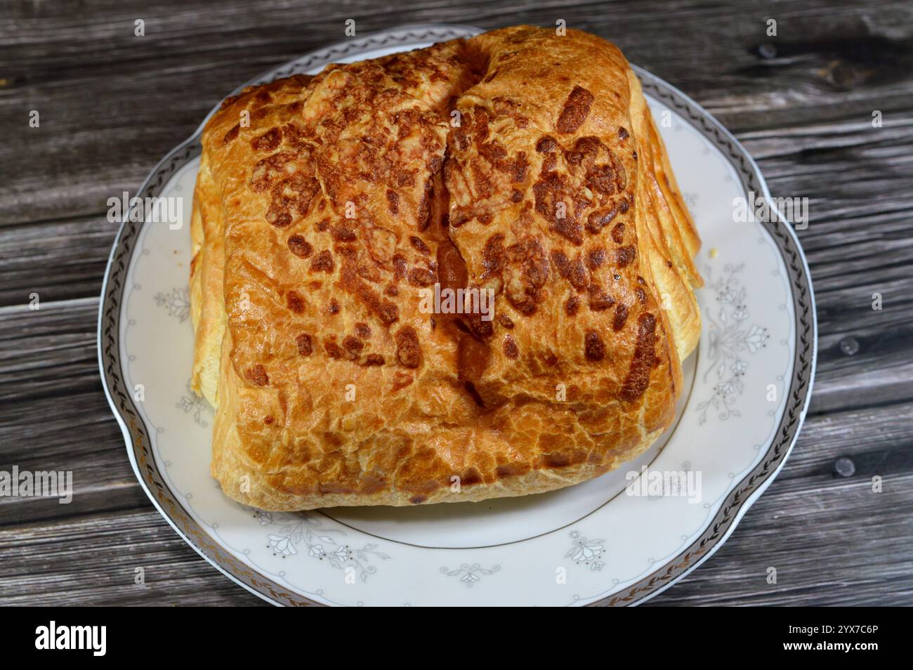 Pate stuffed with Egyptian Rumi cheese middle Eastern parmesan hard ...