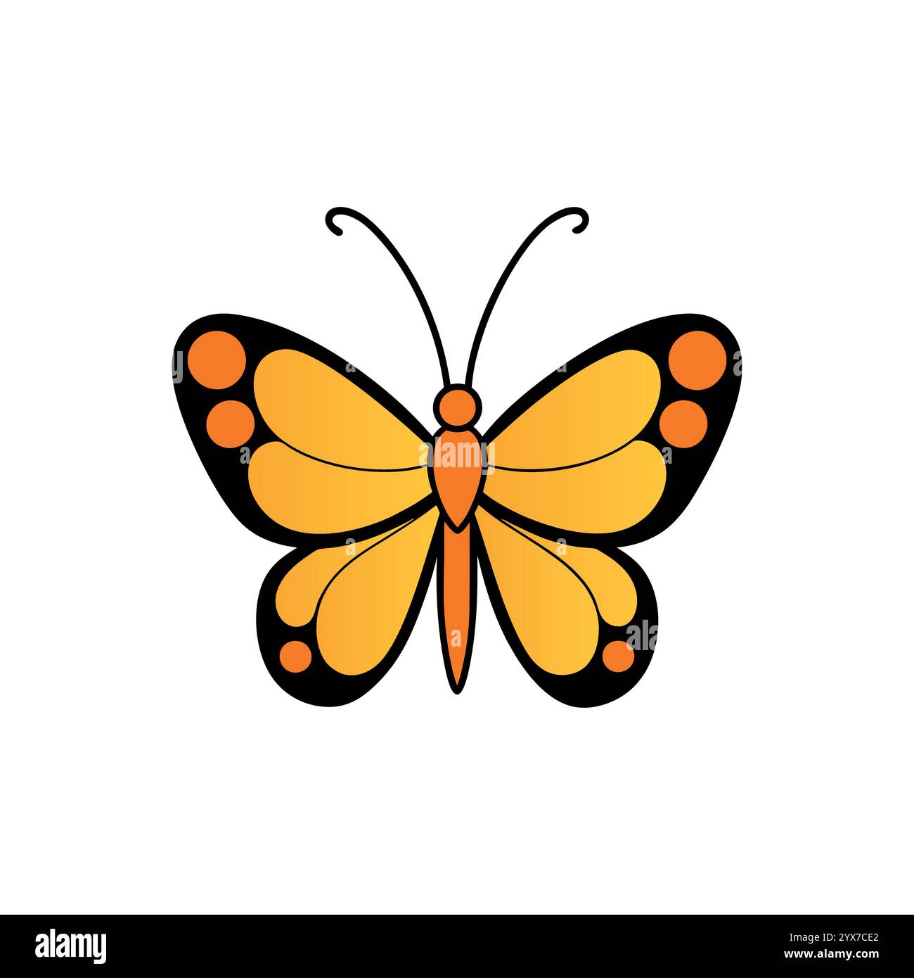Butterfly vector icon, butterfly logo, butterfly isolated on a white ...