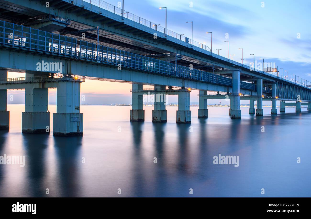 Sky Gate Bridge, Kansai International Airport Access Bridge, connecting ...