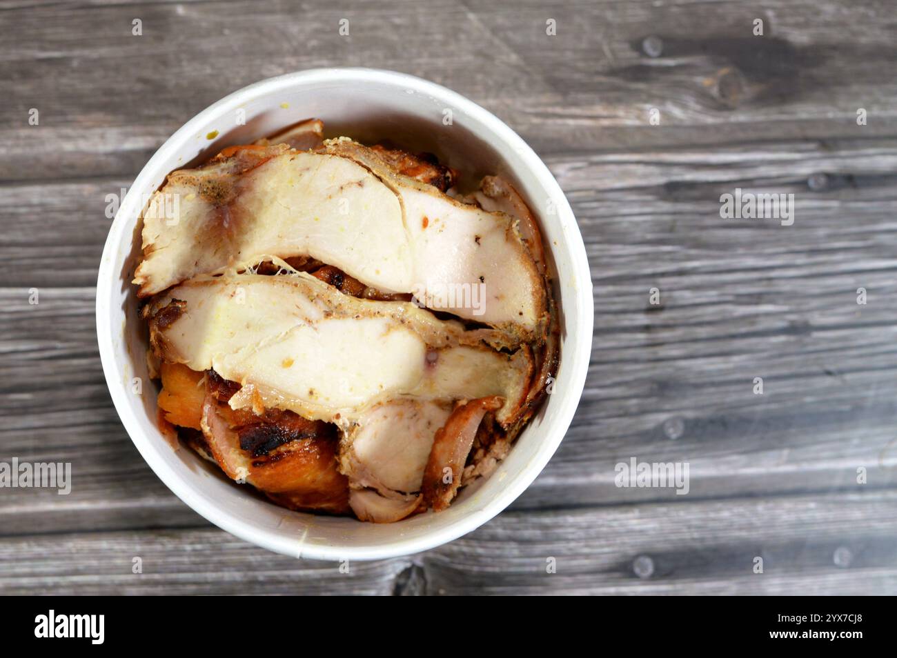 Chicken shawarma shake, made of pieces of chicken shawerma with tomeya ...