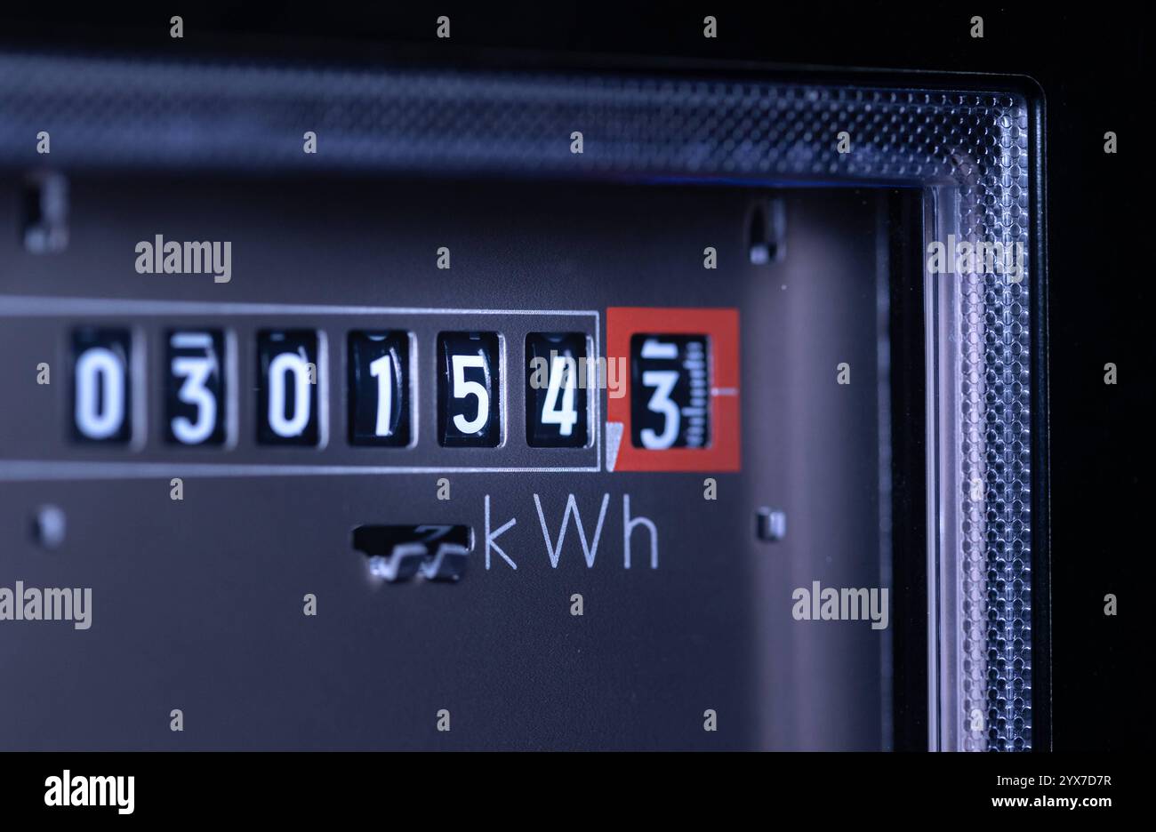 Close-up analog electricity meter. Close-up analog electricity meter ...