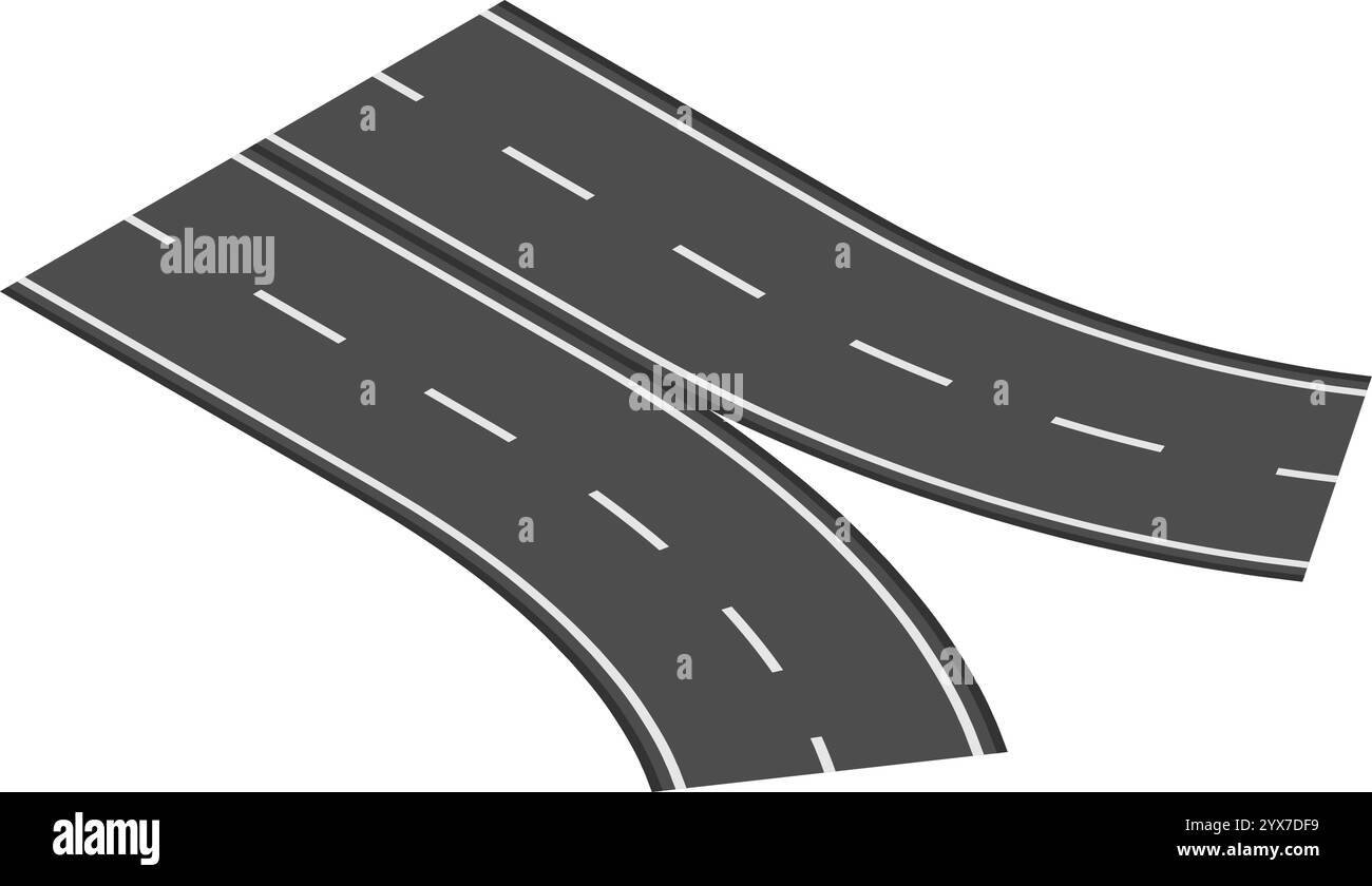 Lane merging Black and White Stock Photos & Images - Alamy