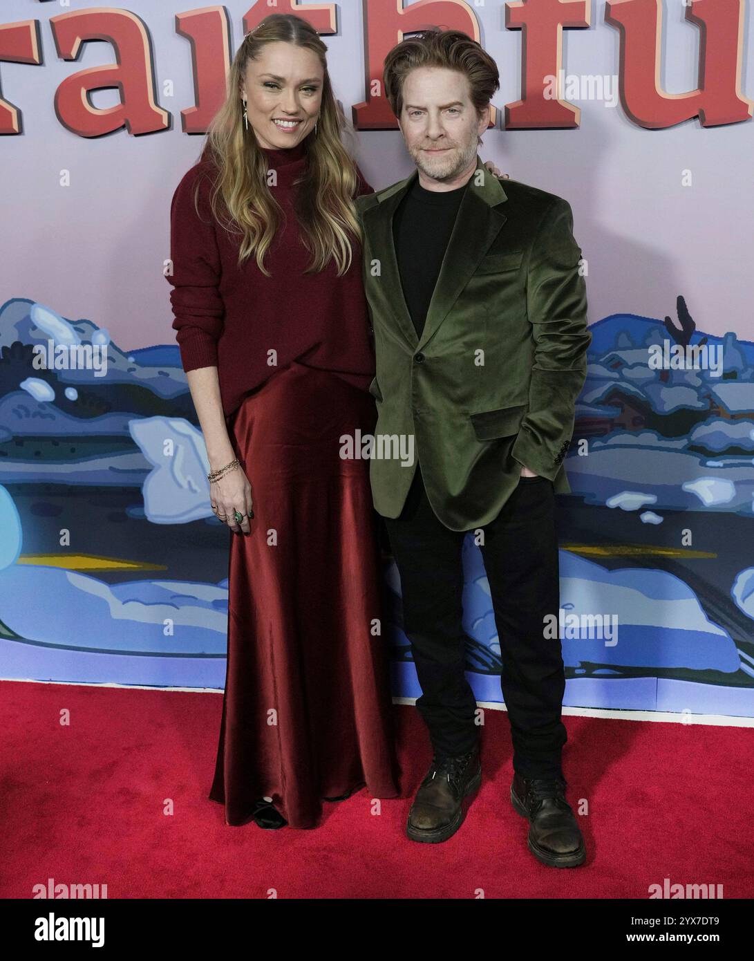 (L-R) Clare Grant and Seth Green at THE SIMPSONS Disney+'s O C'MON ALL YE FAITHFUL Holiday ...