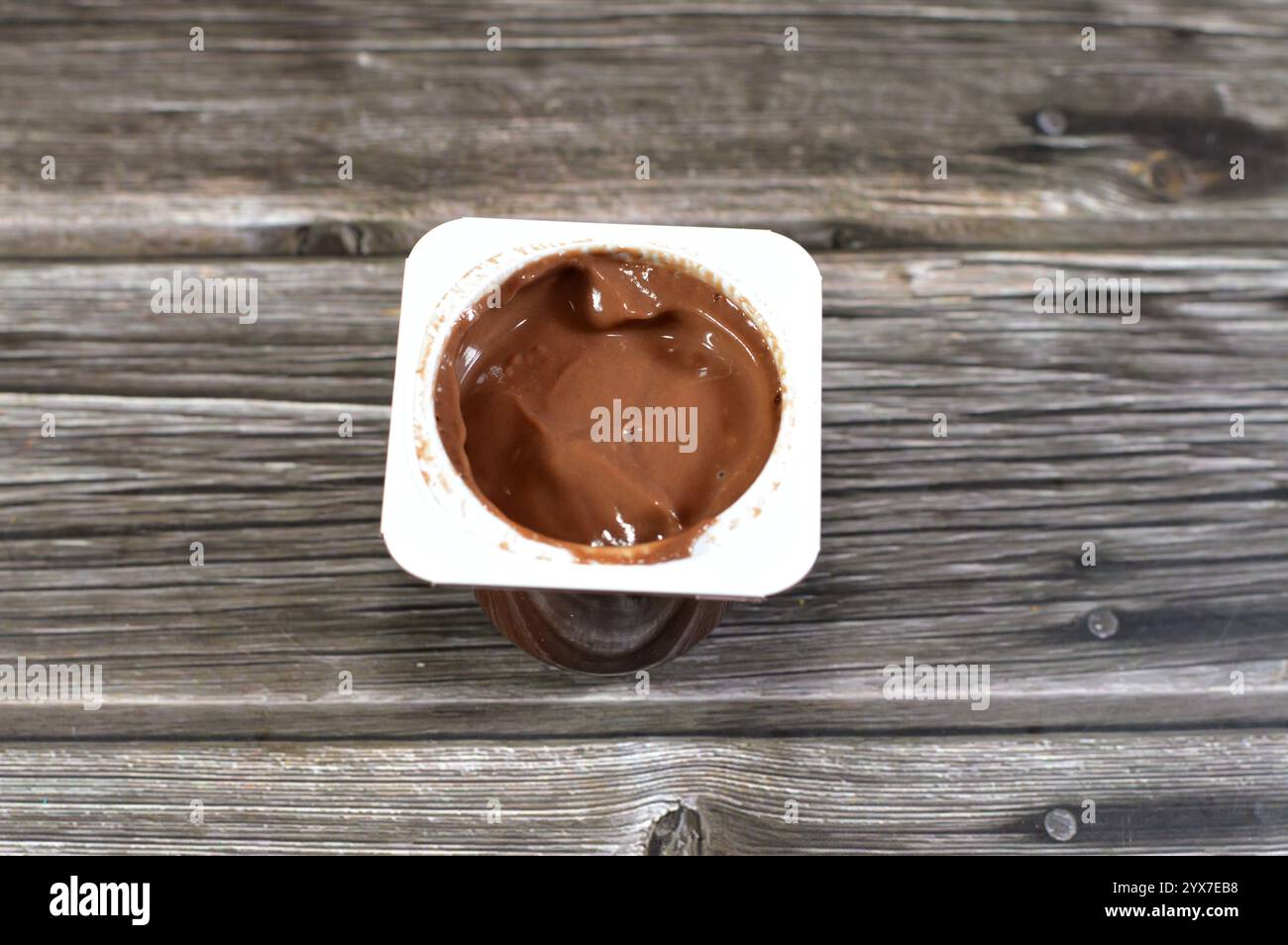Chocolate pudding, a dessert in the pudding family with chocolate ...