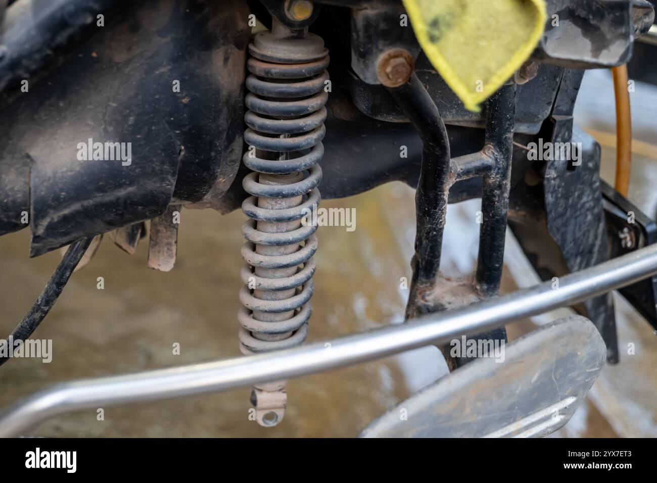 Scooter motorcycle old broken hi-res stock photography and images - Alamy