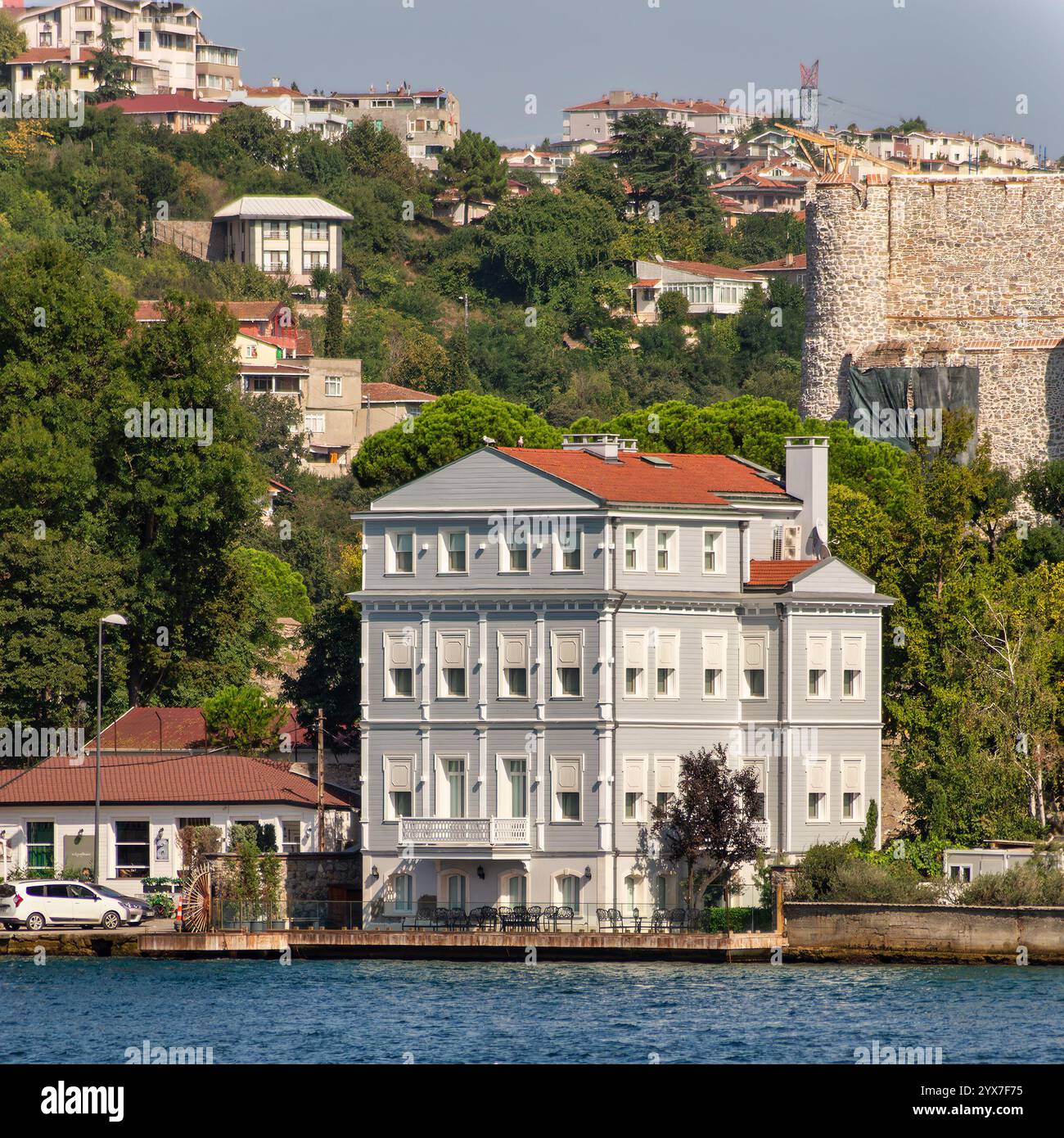Istanbul, Turkey - August 29, 2022: View from Bosphorus strait of the ...